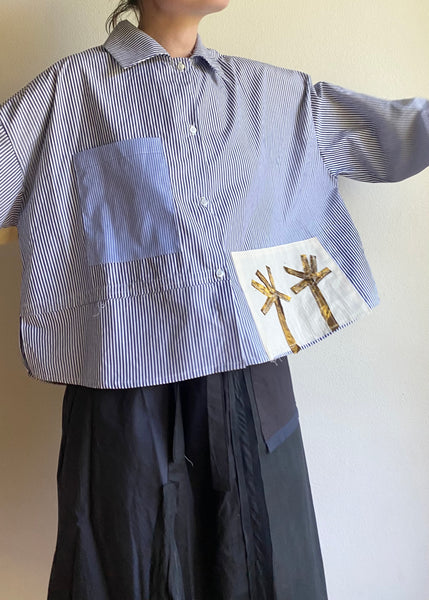 Cy Shirt - gold flowers – ANMARI HONIBALL